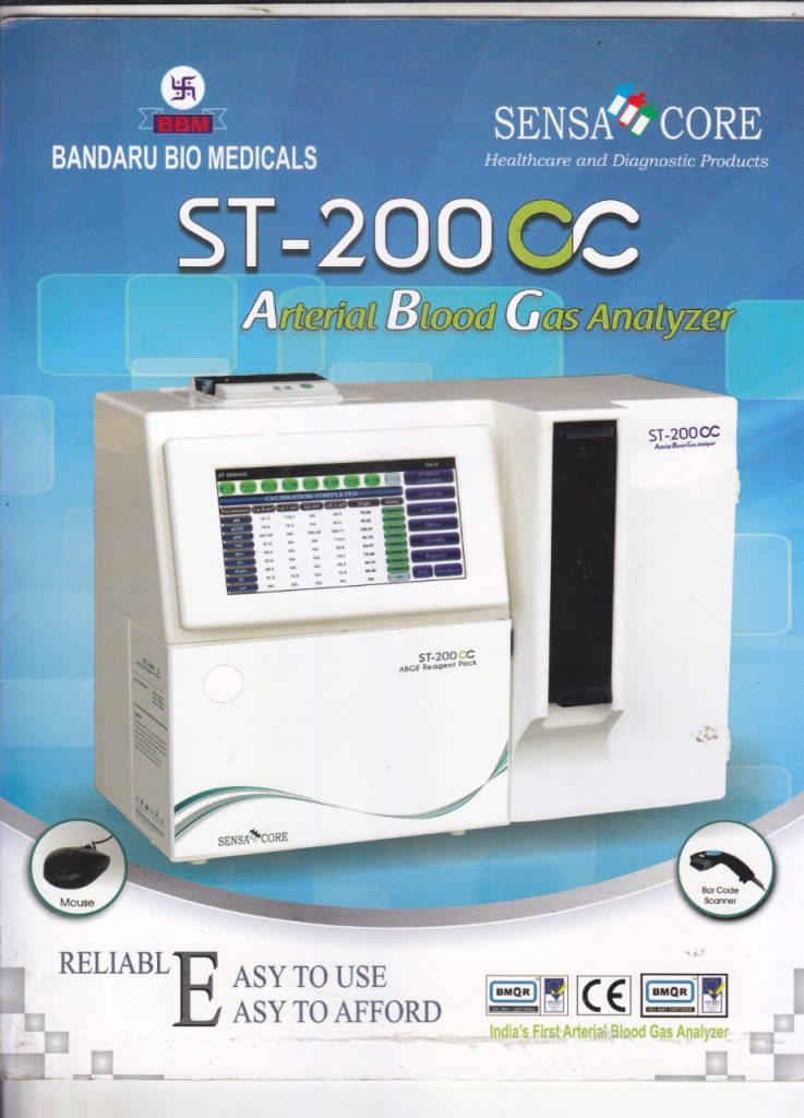 ST – 200 Arterial Blood Gas Analyzer – MICRO Enterprises – Medical