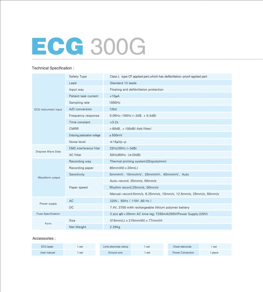 ECG 300G – MICRO Enterprises – Medical