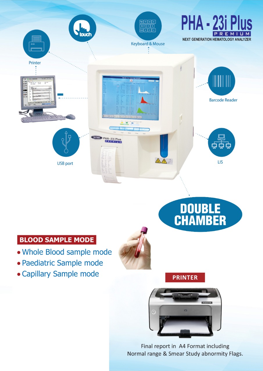HEMATOLOGY ANALYZER PHA – 23i Plus – MICRO Enterprises – Medical